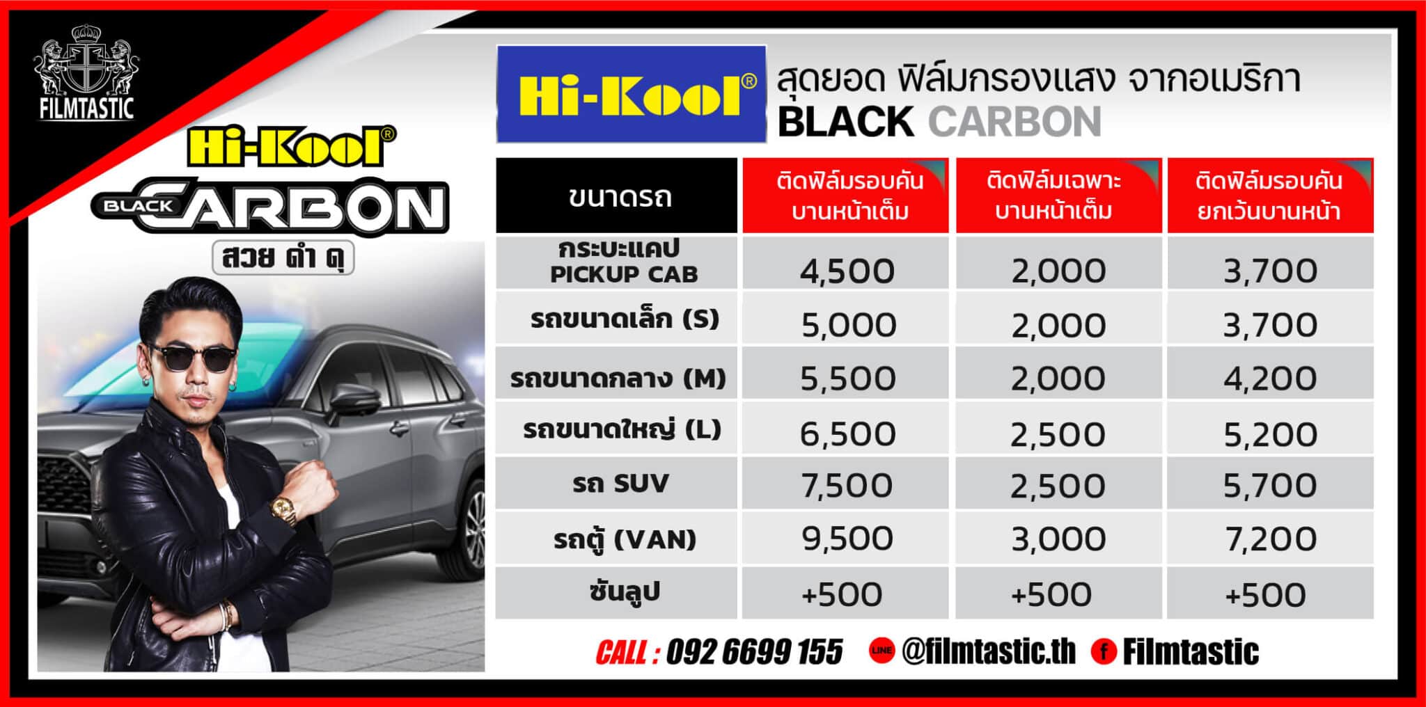 ติดฟิล์มรถยนต์ Hi kool รุ่นไหนดี? แนะนำ 4 รุ่นขายดี (2567)
